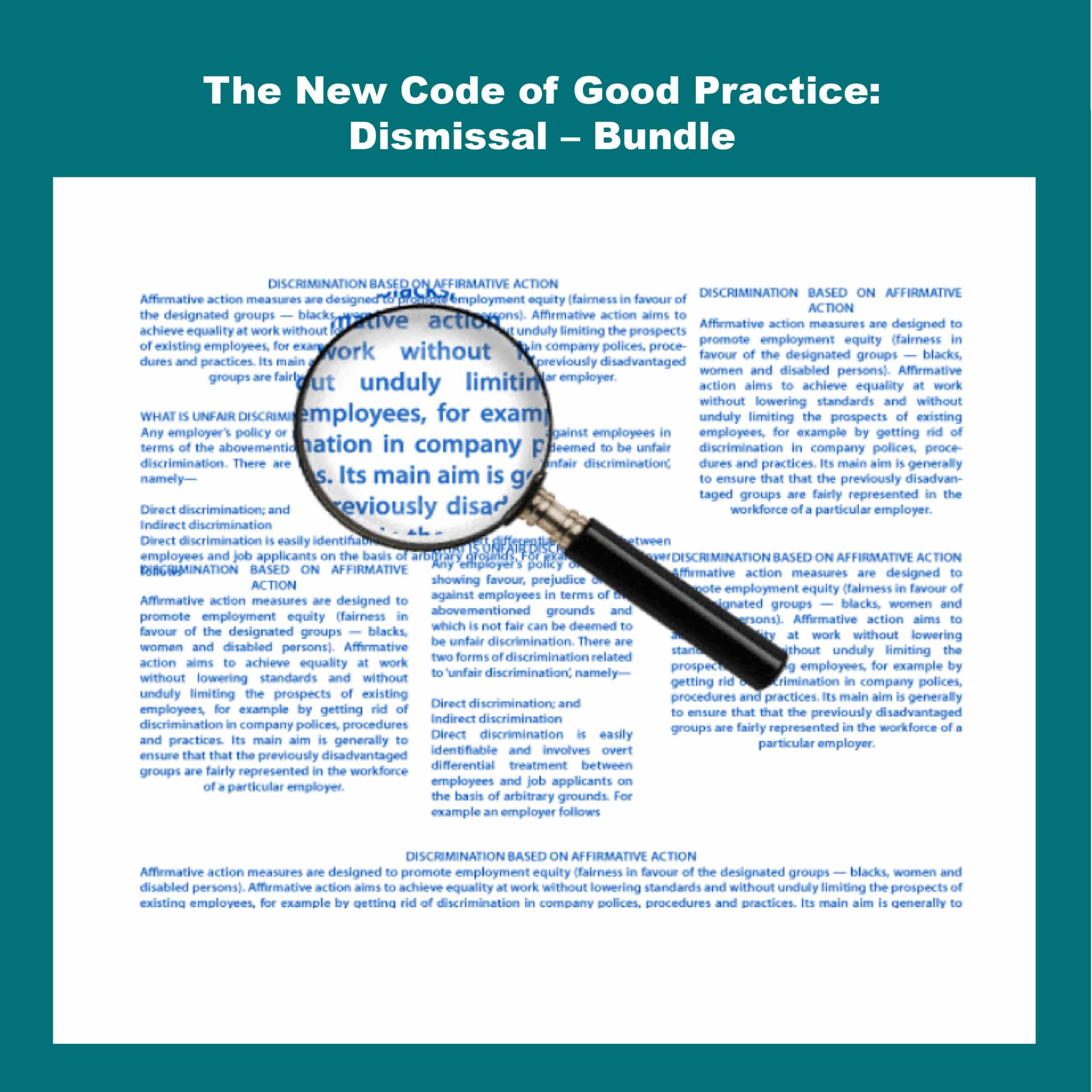 The New Code of Good Practice: Dismissal - Bundle - SEIFSA